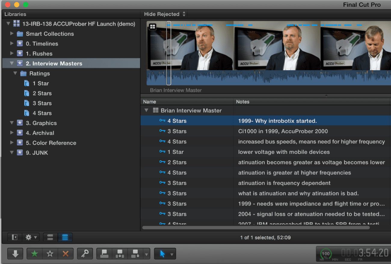 Make the most of FCP X: Log interviews better (part 1) - Frame.io Insider