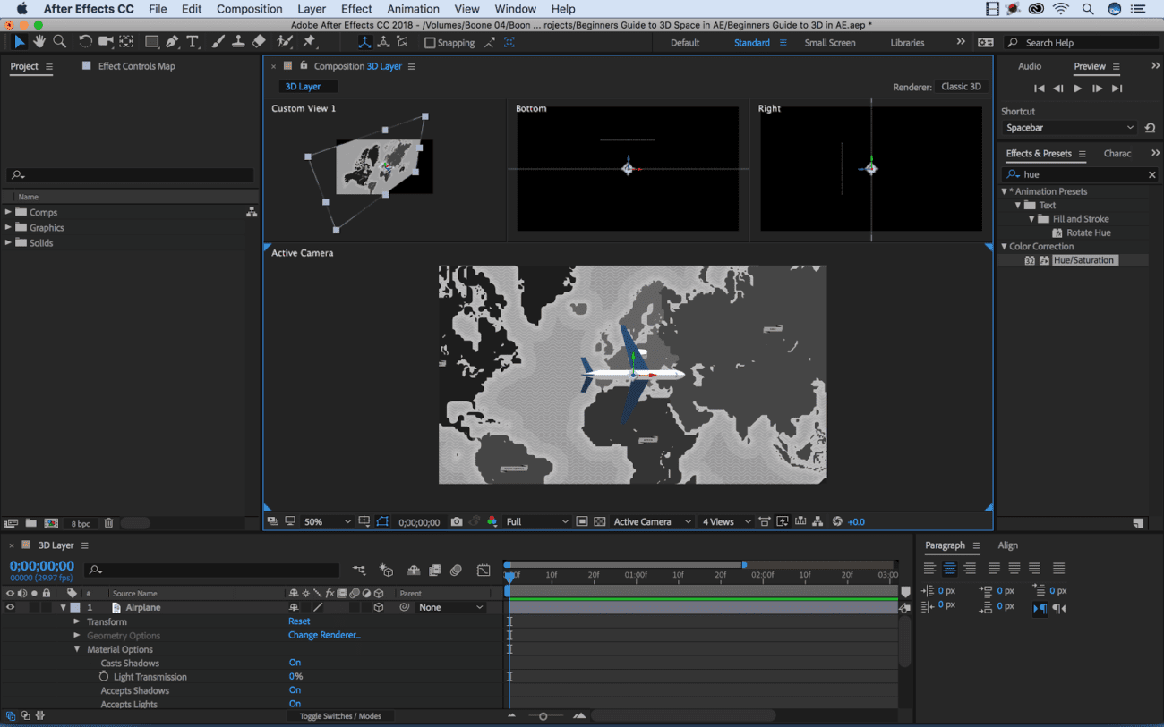 The Beginner’s Guide to Working in Adobe After Effects 3D