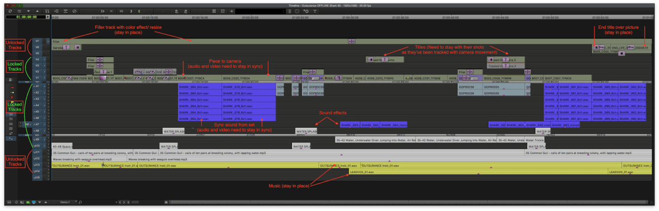 How to Avoid Timeline Chaos in Avid and Premiere With Sync Locks