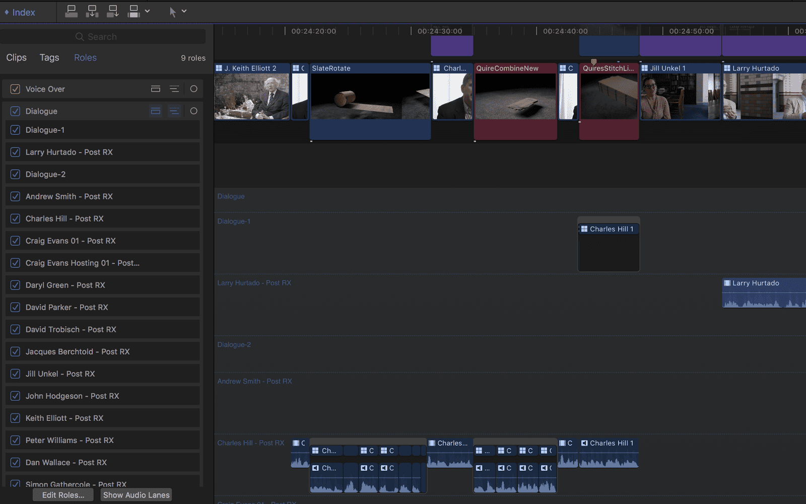 The Secret Power of FCPX Roles And A Trackless Future
