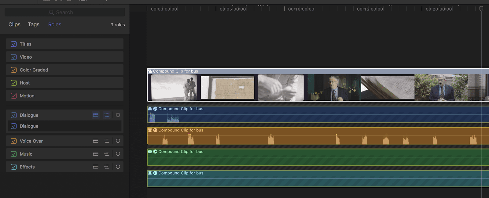 The Secret Power of FCPX Roles And A Trackless Future