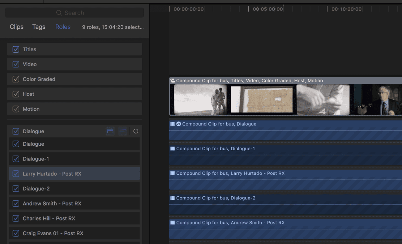 The Secret Power of FCPX Roles And A Trackless Future