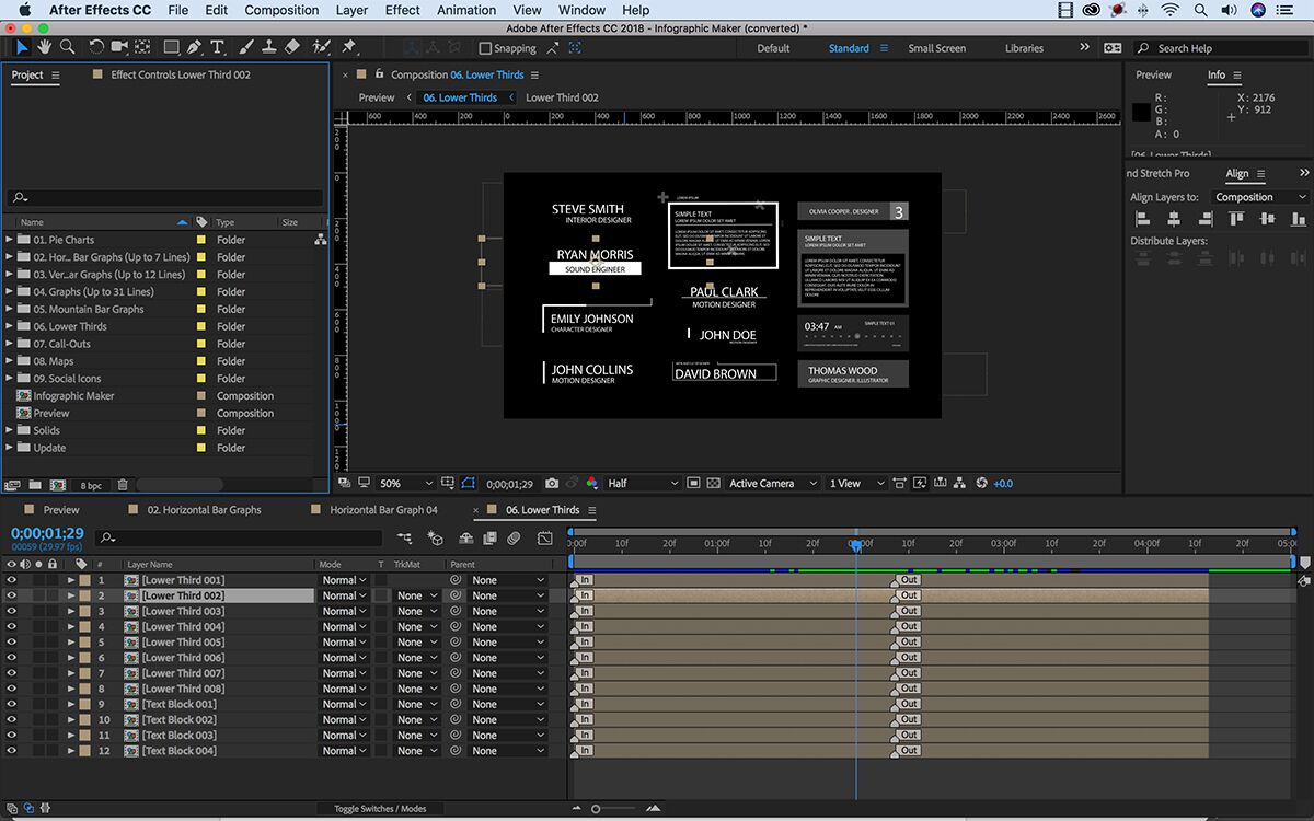 Infographic Adobe After Effects