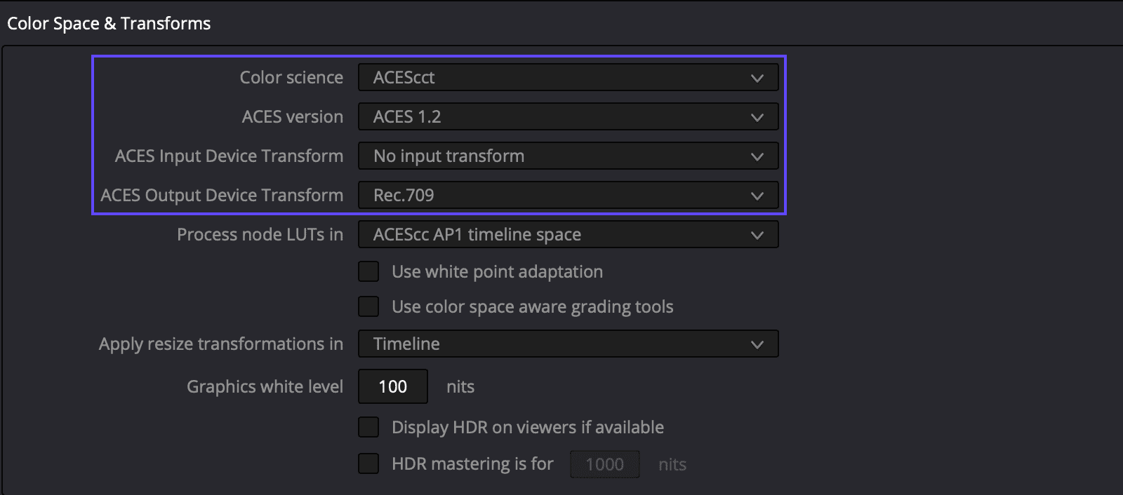How to Build an ACES Pipeline Between DaVinci Resolve and After Effects