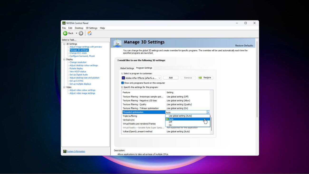 The Video Editor's Guide to the NVIDIA Control Panel - Frame.io Insider