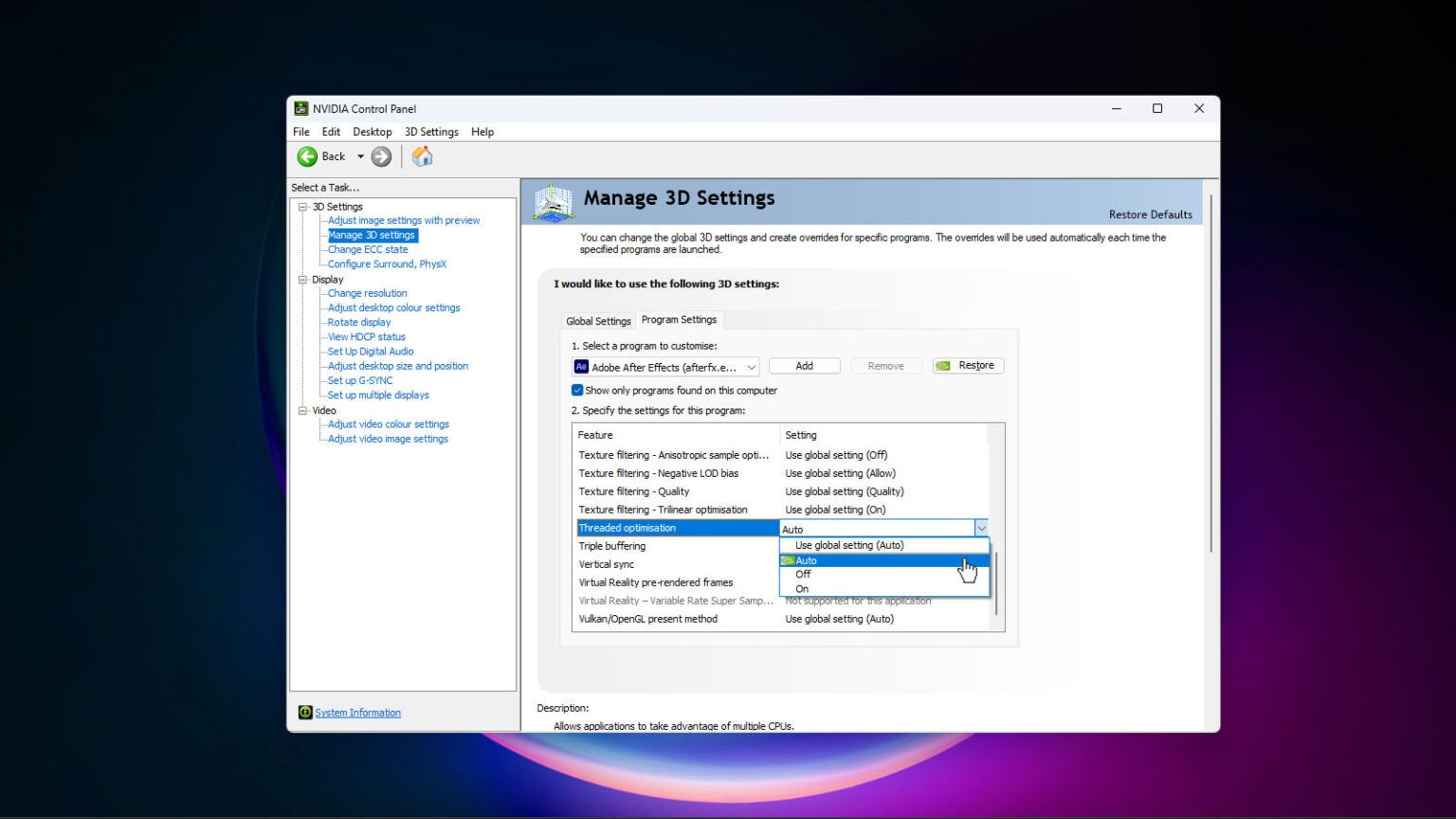 The Video Editor's Guide to the NVIDIA Control Panel - Frame.io Insider
