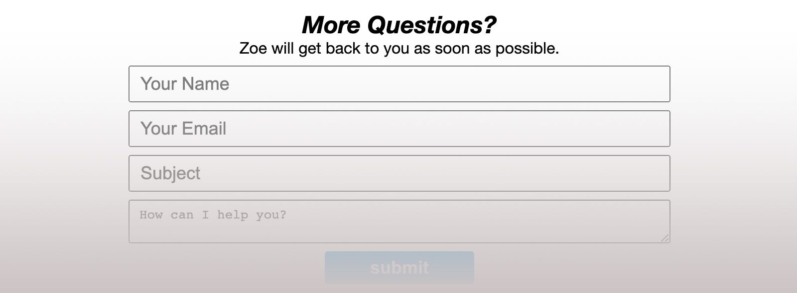 Meet Zoe. You know, "the" Zoe. From ZoeLog.