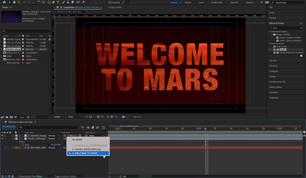 Insider Tips: Apply a Track Matte to Multiple Layers in After Effects