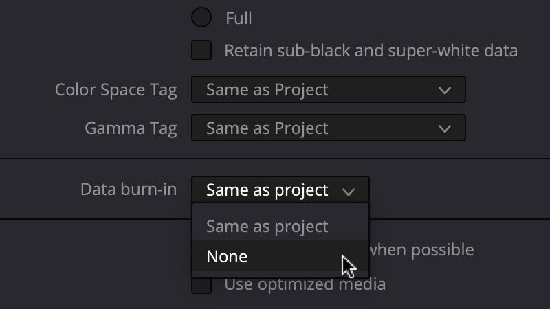 How to protect your videos using Resolve's Data Burn-In tool