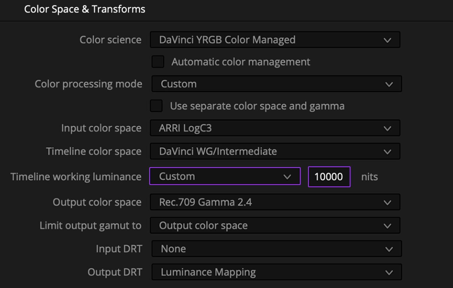 Use a Cheat Sheet for DaVinci Resolve Color Management Setup