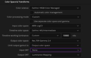Use a Cheat Sheet for DaVinci Resolve Color Management Setup