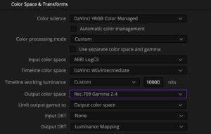 Use a Cheat Sheet for DaVinci Resolve Color Management Setup