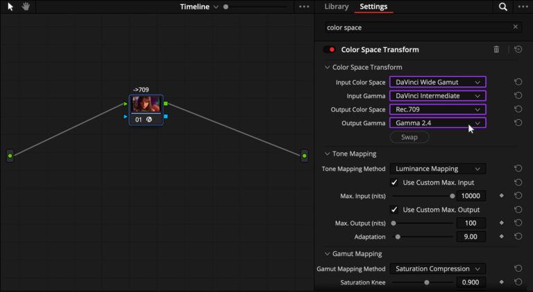 How to Color Manage using Nodes in DaVinci Resolve - Frame.io Insider