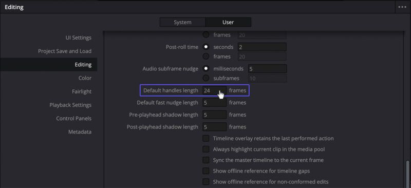 Insider Tips: Getting a Handle on Resolve's Handles - Frame.io Insider