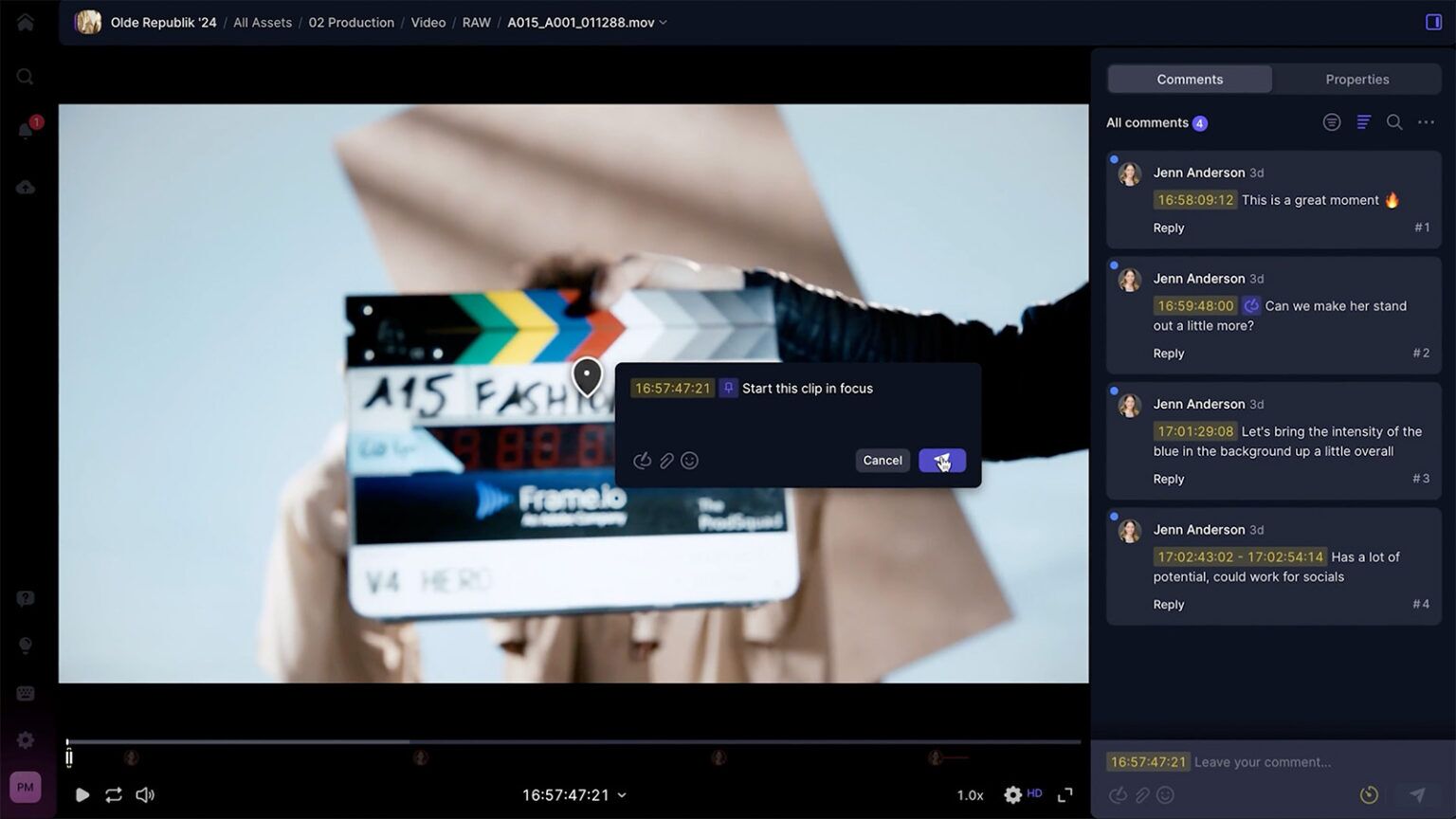 Frame.io V4 Beta Feature Focus—Player and Commenting - Frame.io Insider