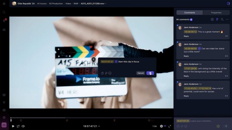 Frame.io V4 Beta Feature Focus—Player and Commenting - Frame.io Insider