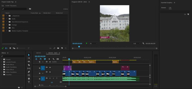 Insider Tips: Get Better Results from Premiere Pro Auto Reframe